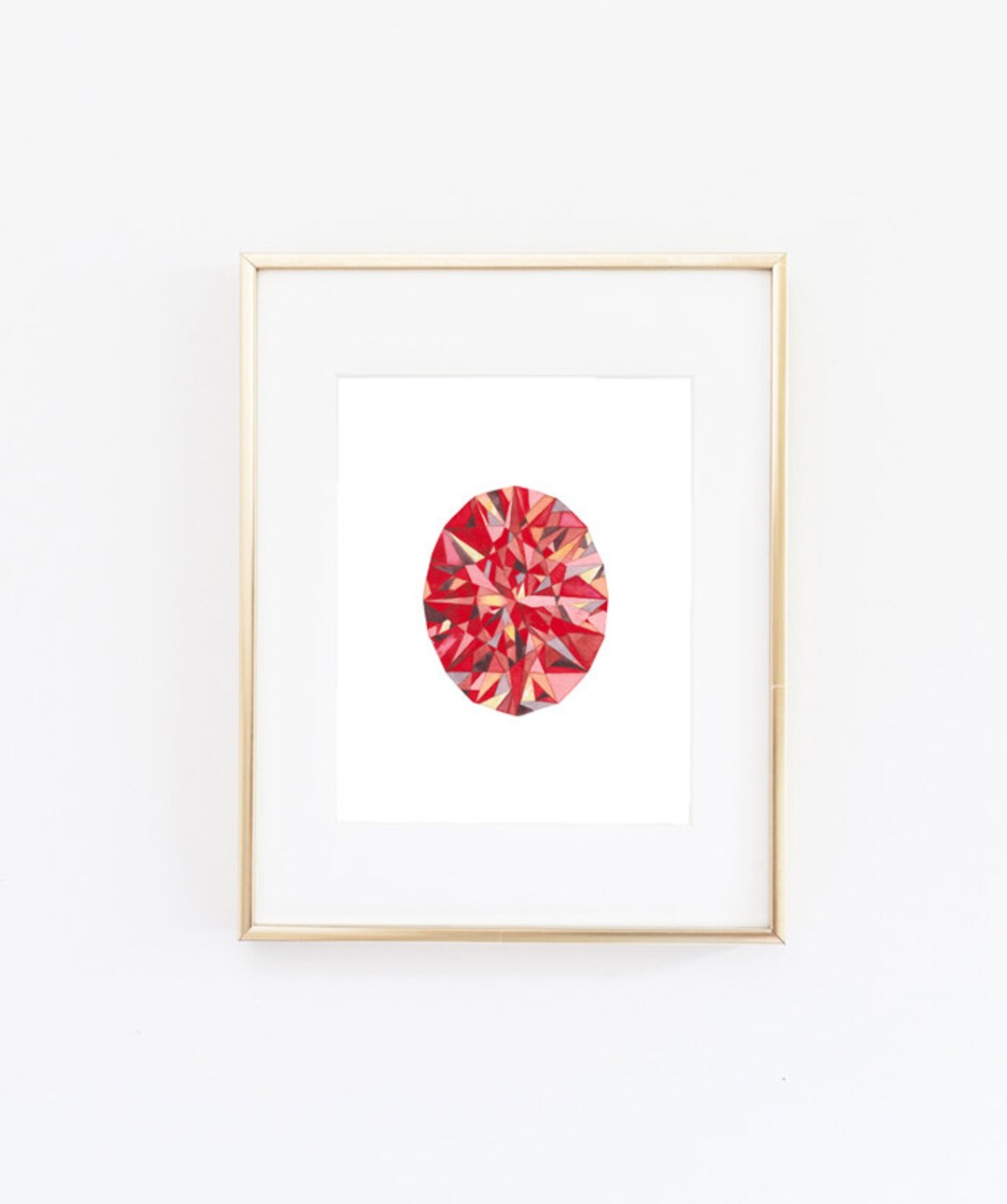 Gem No. 14, Gems, Gemstone, Diamond, Gem Painting, Gem, Watercolor ...