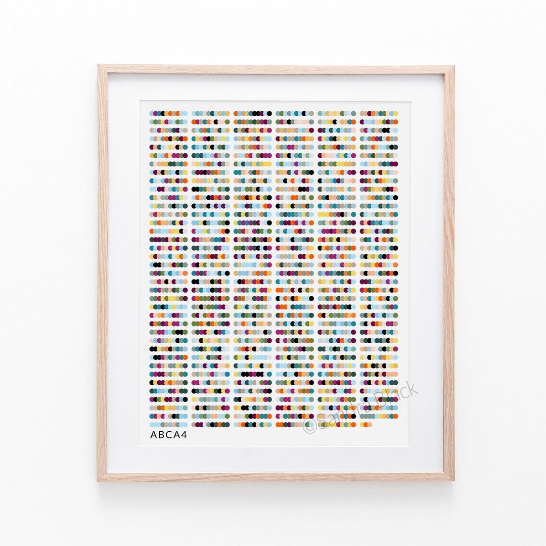 ABCA4, Sequence Art, Genetics Art, Dna, Rna, Biology Art, Science Art ...