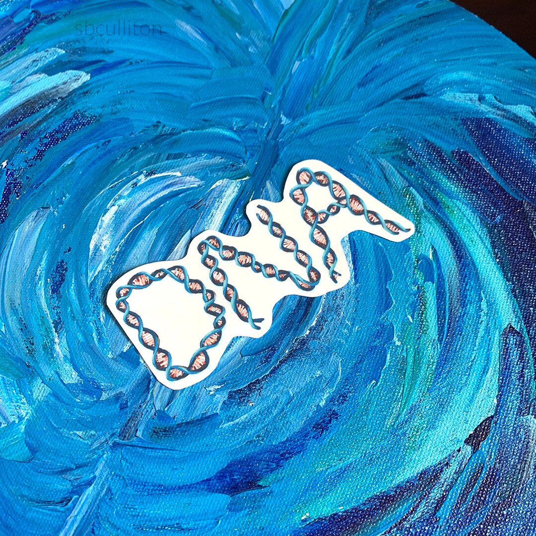 DNA Vinyl Sticker, Stickers, Vinyl Sticker, Laptop Sticker, Computer ...