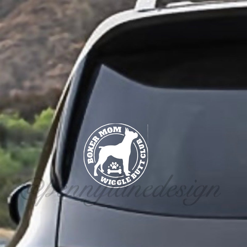 Boxer Dog Decal - Etsy