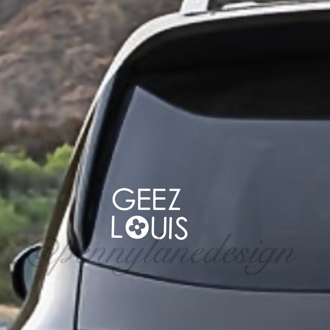 Geez Louis Vinyl Car Decal Car Sticker Window Sticker Window Decal ...
