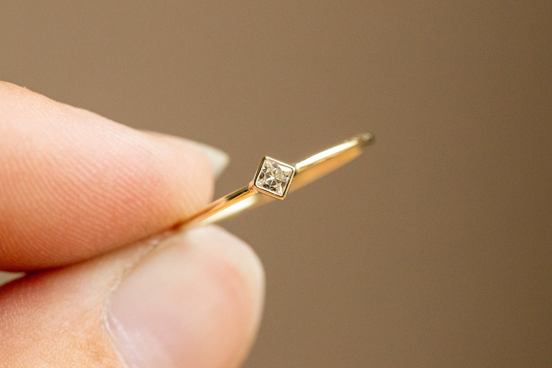 Custom Princess Diamond Ring, Engagement Ring, Wedding Ring, Princess ...