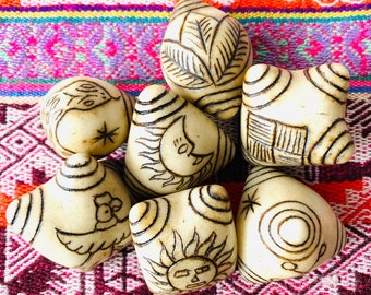 Meteorite Jiwayas or Jihuaya 7 Chumpi Stones Khuyas From Cusco Peru - Etsy