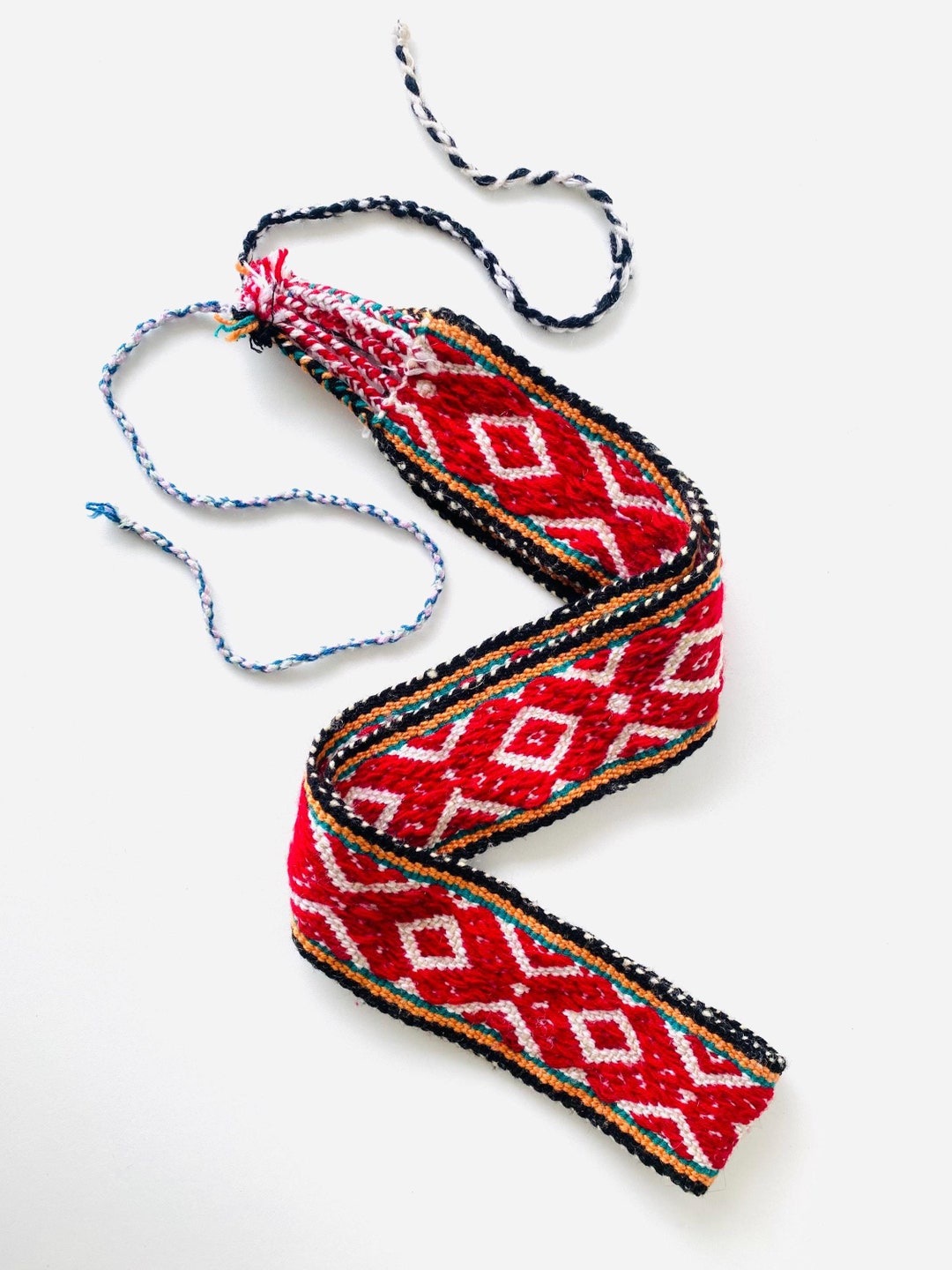Andean Peruvian Vintage Handwoven Chumpi Textile Belt - JS8 - Etsy