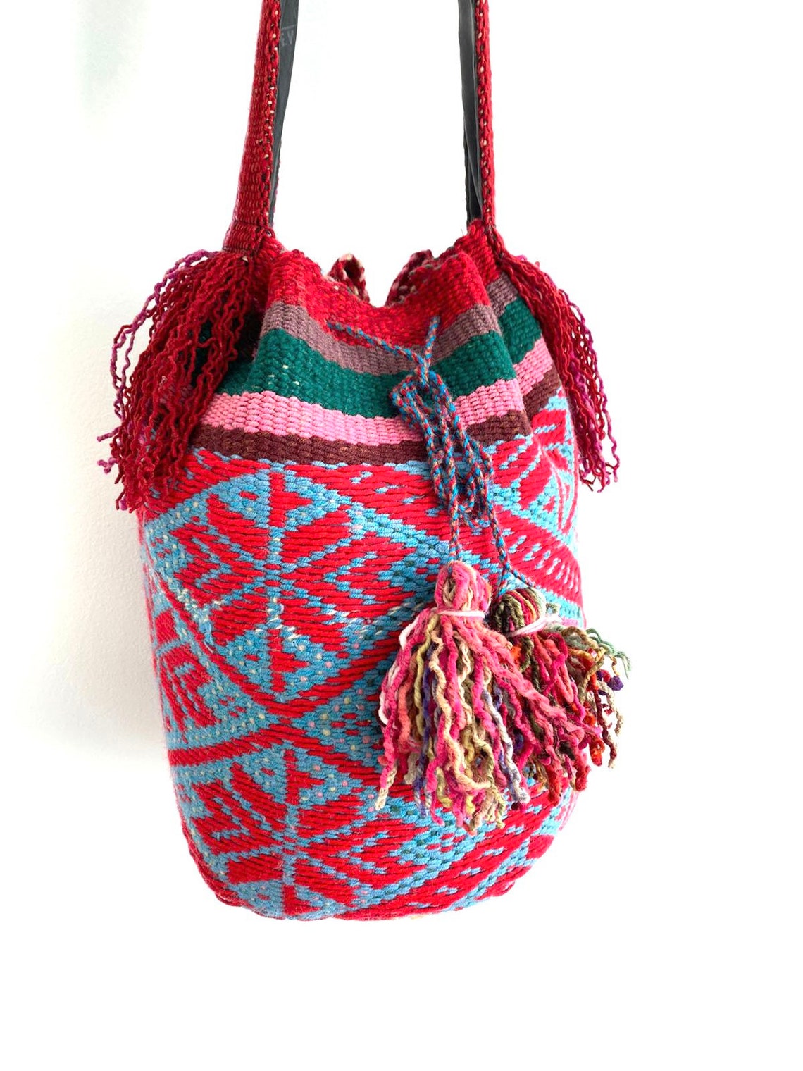 Peruvian Drawstring Bag Made From Handmade Frazada Textile - DB3 - Etsy