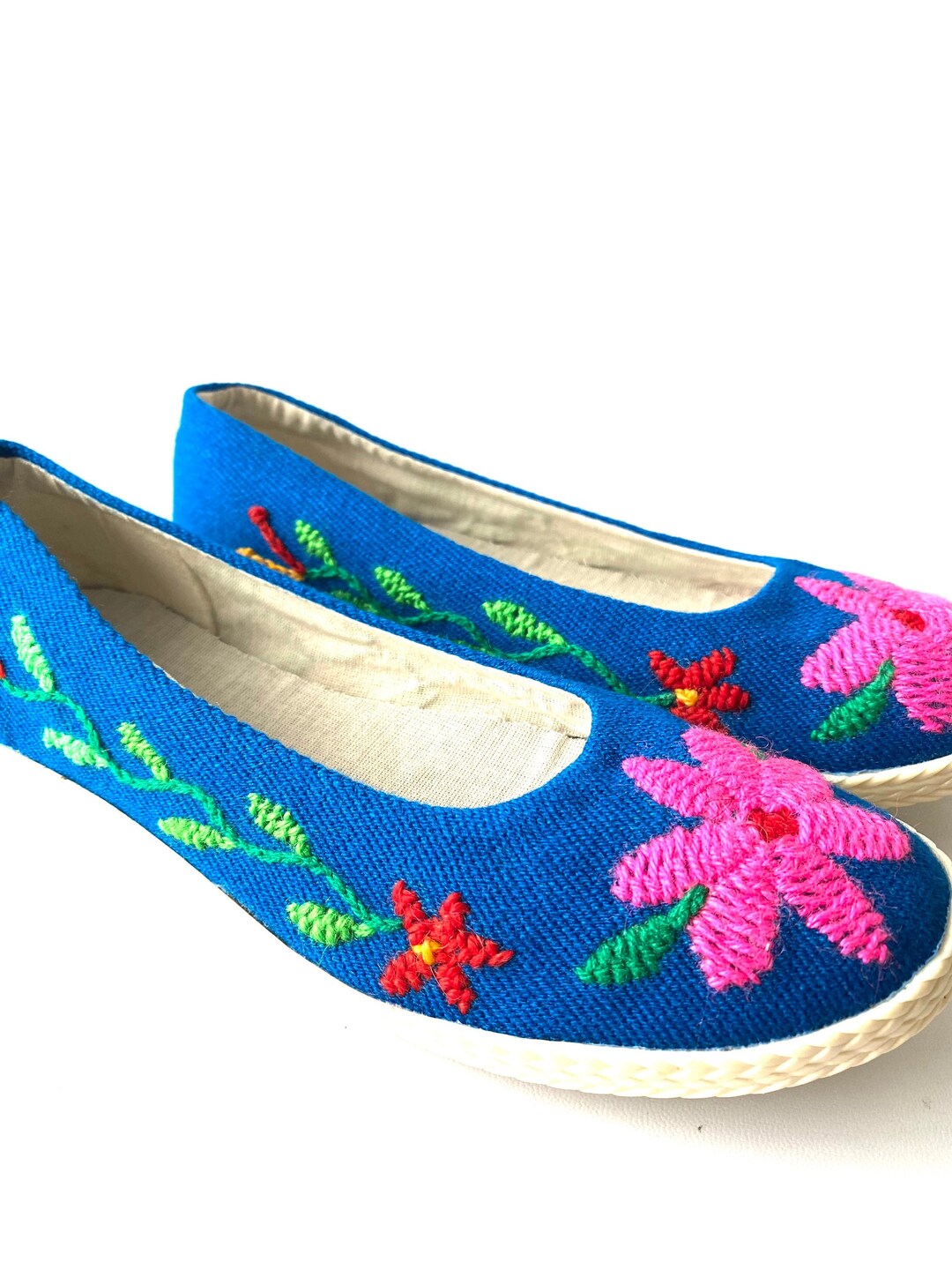 Peruvian Hand Embroidered Slip on Shoes - NW3 - Etsy