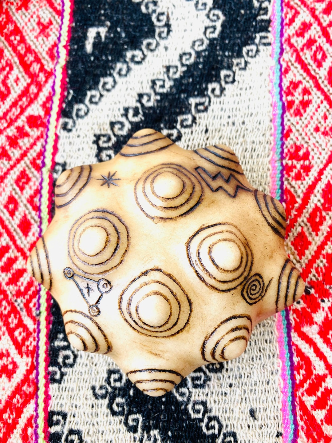 Peruvian 13 Moon Chumpi Stone Hand Carved in Alabaster + Free Andean ...