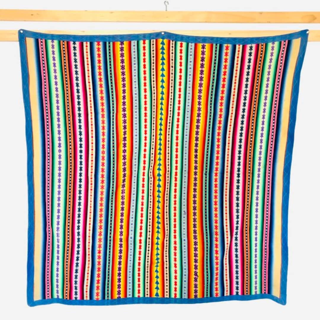 Manta peruana etnica andina telar hecho a mano Cuzco Peru - Etsy España