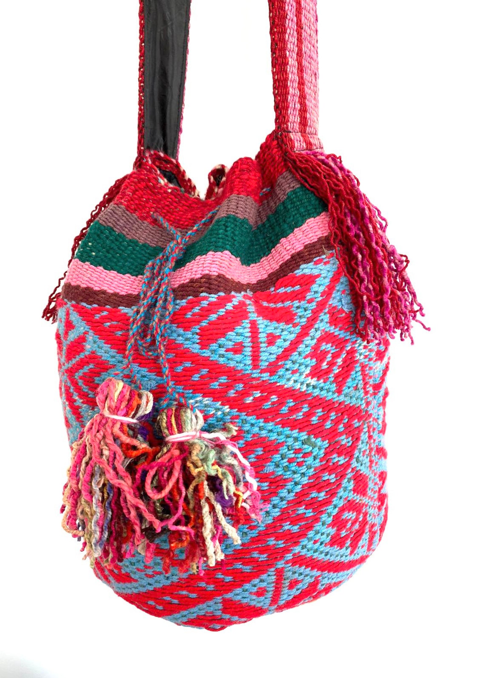Peruvian Drawstring Bag Made From Handmade Frazada Textile - DB3 - Etsy
