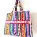 Tote Bag Made With Peruvian Vintage Handmade Fabric LL1 - Etsy