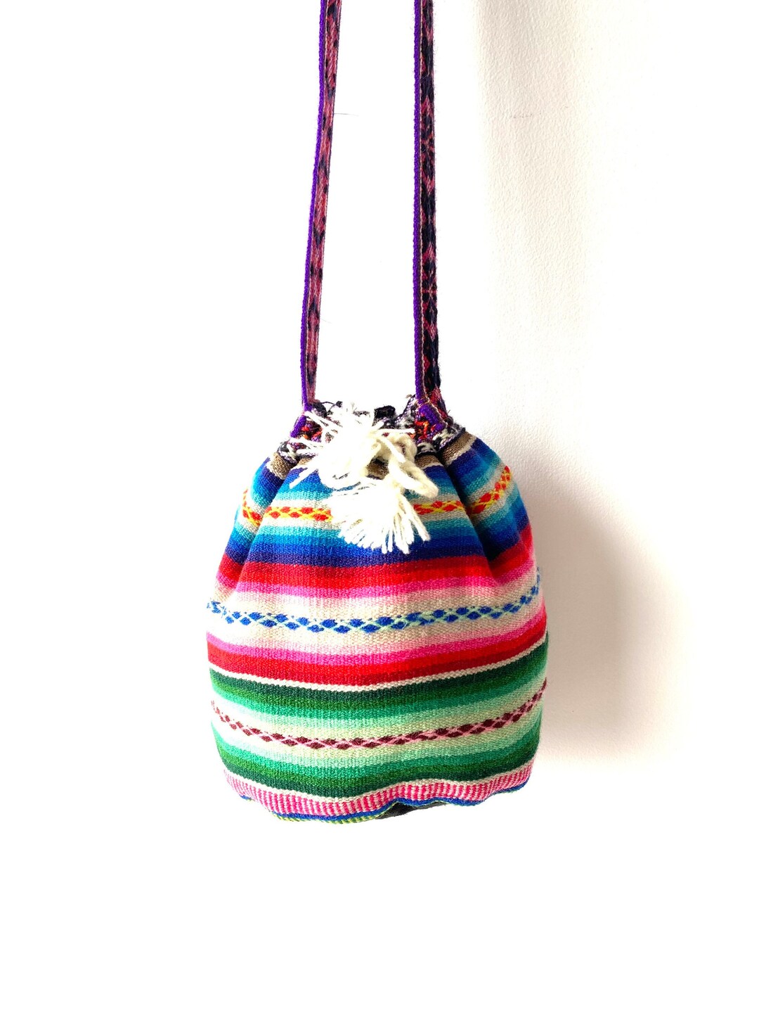 Peruvian Drawstring Bag Made From Handmade Textile - LU2 - Etsy