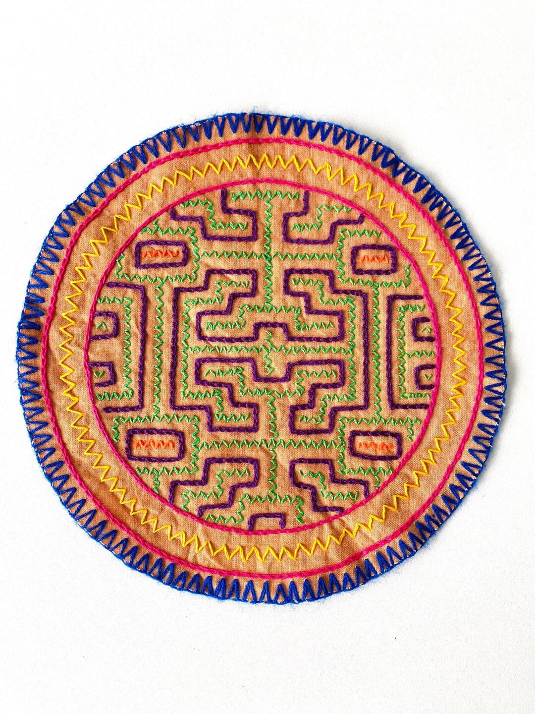 Peruvian Hand Embroidered Shipibo Conibo Textile Ayahuasca Patch TG6 - Etsy