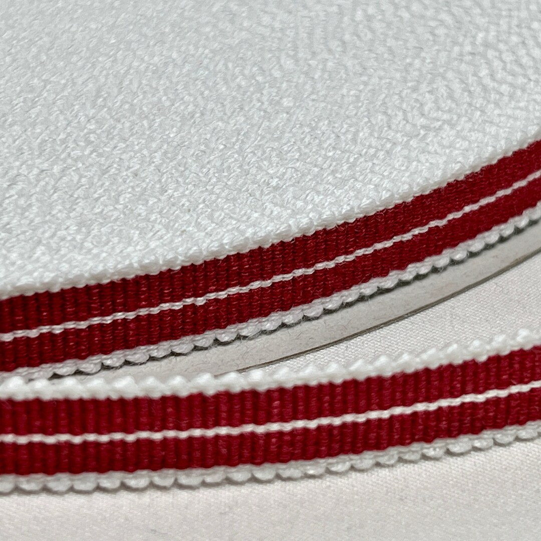 Up to 50% OFF SALE.... Japanese Sanada-himo, Red & White Cotton Flat ...