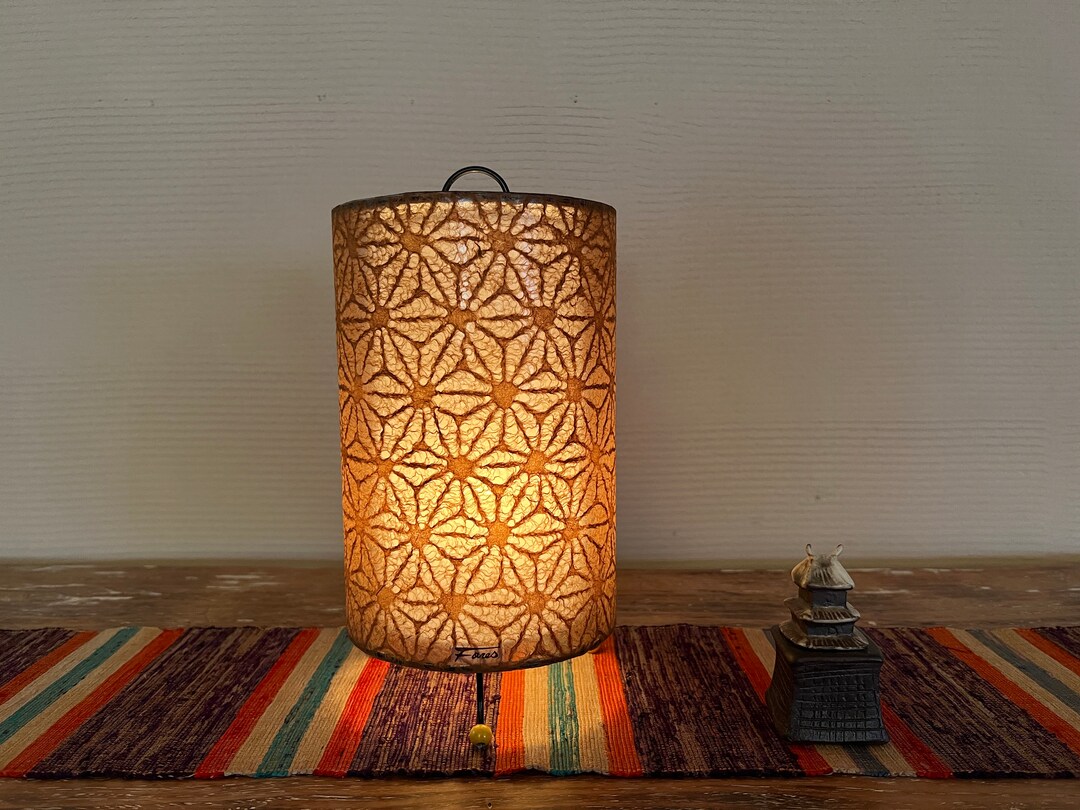 50% off Sale... Japanese Lamp, Washi Paper Shade, Table or Desk ...