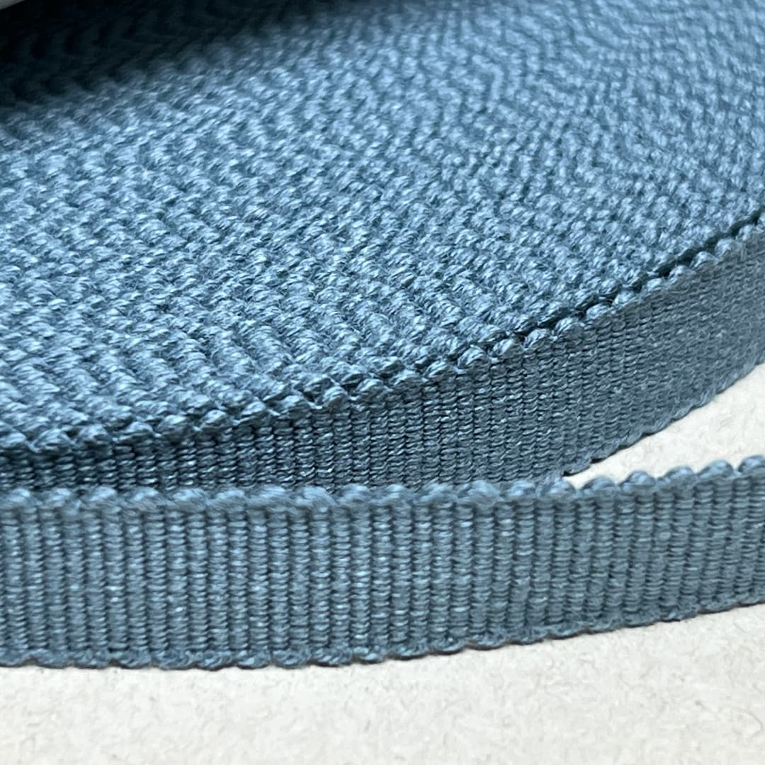 Up to 50% OFF SALE.... Japanese Sanada-himo Solid Blue Gray Flat Cord ...