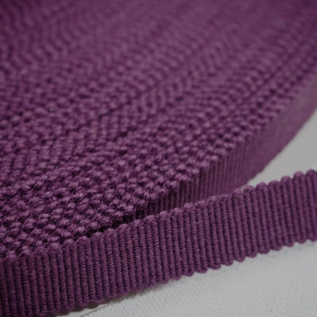 Up to 50% OFF SALE.... Japanese Sanada-himo Solid Purple Flat Cord 12mm ...