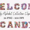 Candy Alphabet Clipart, Candy Letters, Pink Candy Bundle, Alphabet ...