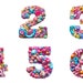 Candy Numbers Clipart, Cute Numbers, Candy Wall Art, Birthday Numbers ...