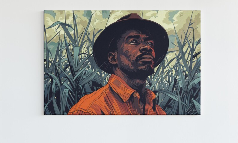 Gullah Men Digital Art 4 PNG African American History Print Coastal ...