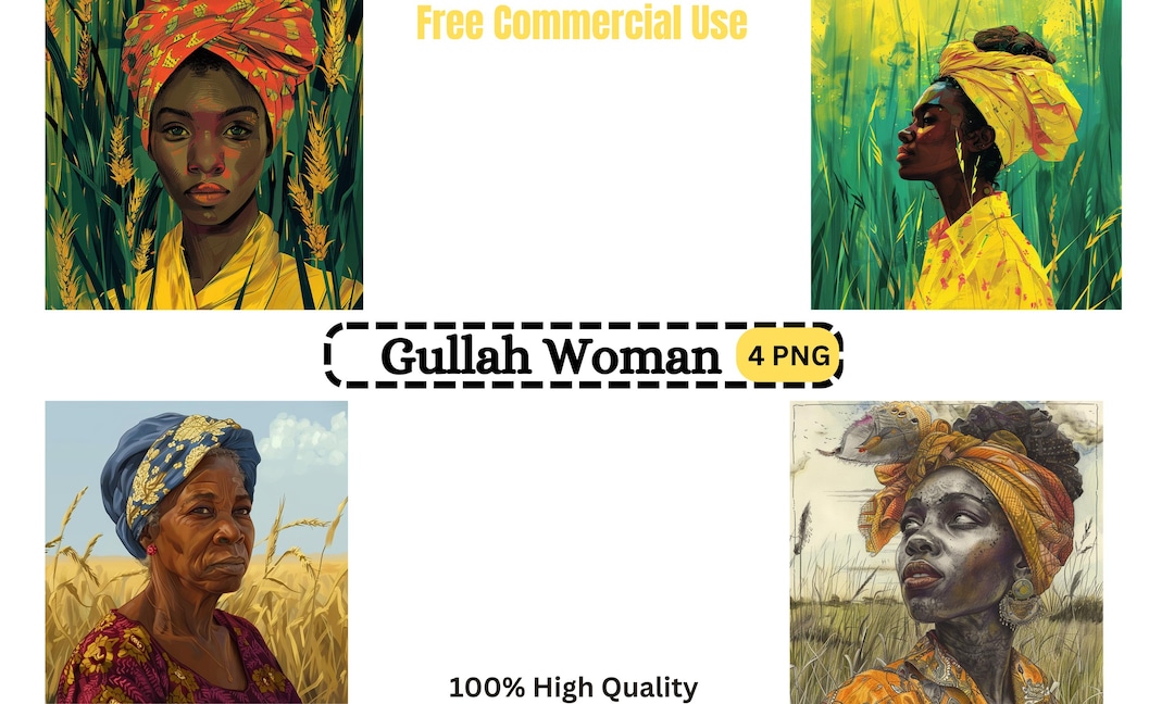 Gullah Women Portrait, African American Culture Art, Gullah Geechee ...