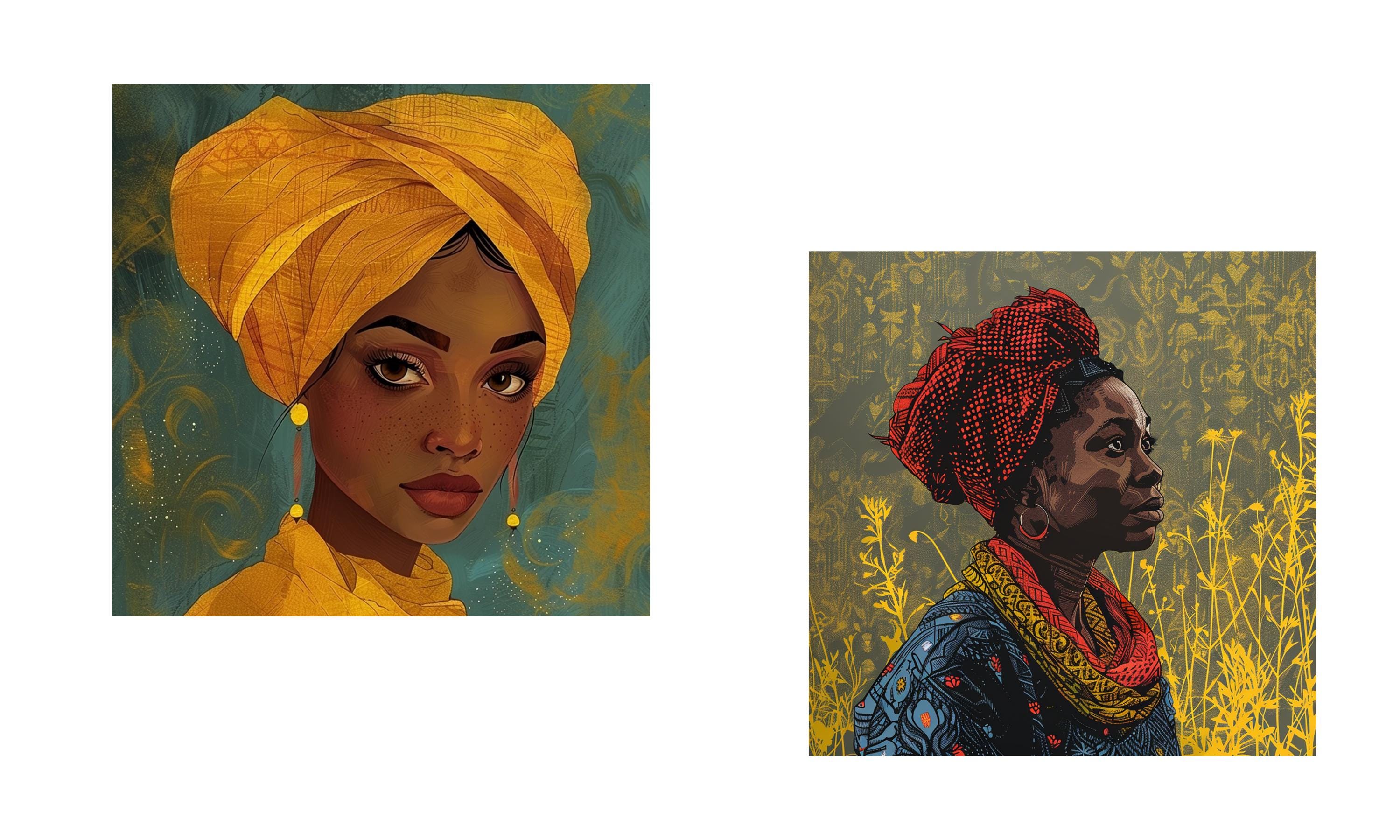 Gullah Woman Digital Art 4 PNG African American Heritage Island Culture ...