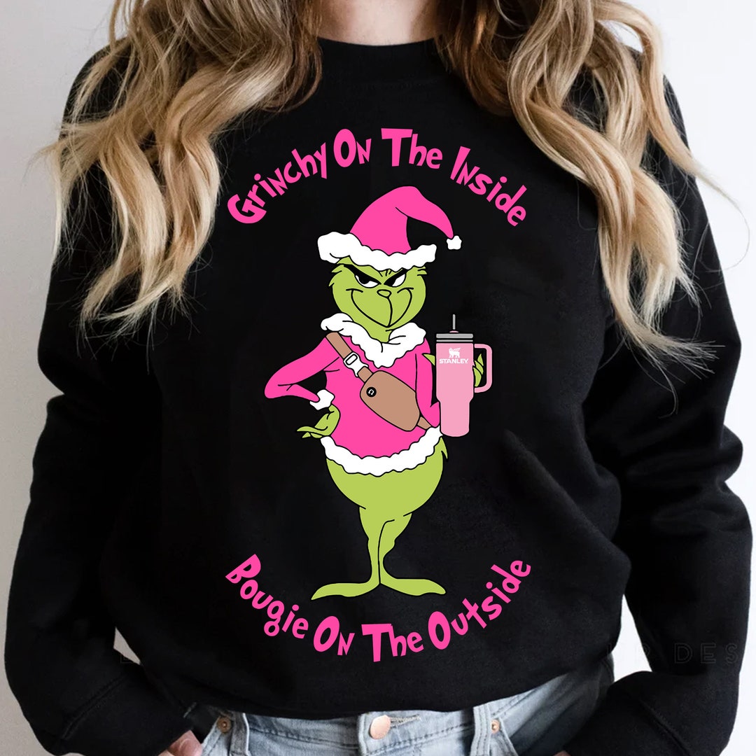 Pink Bougie Grinch Pink SVG Grinch Pink Bougie Preppy - Etsy