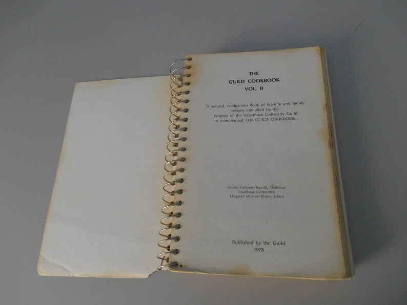The Guild Cookbook Vol. II Presented by National Valparaiso | Etsy