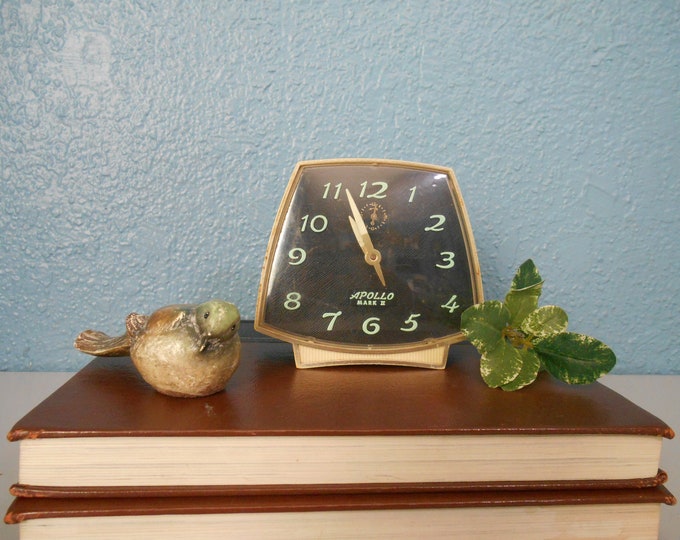 Apollo Mark 11 Wind up Alarm Clock, Vintage Alarm Clock, Tabletop Clock ...