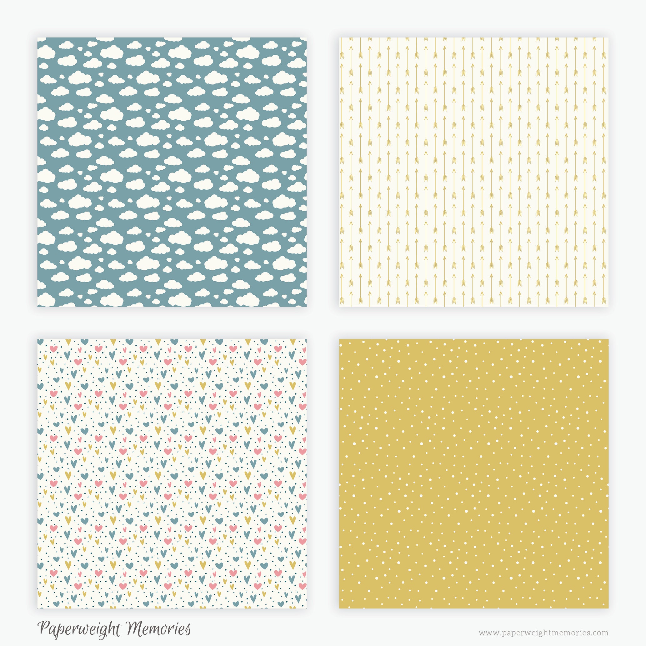 Paper New Beginning Digital Paper Pack Set of 12 papers CU ok Instant ...