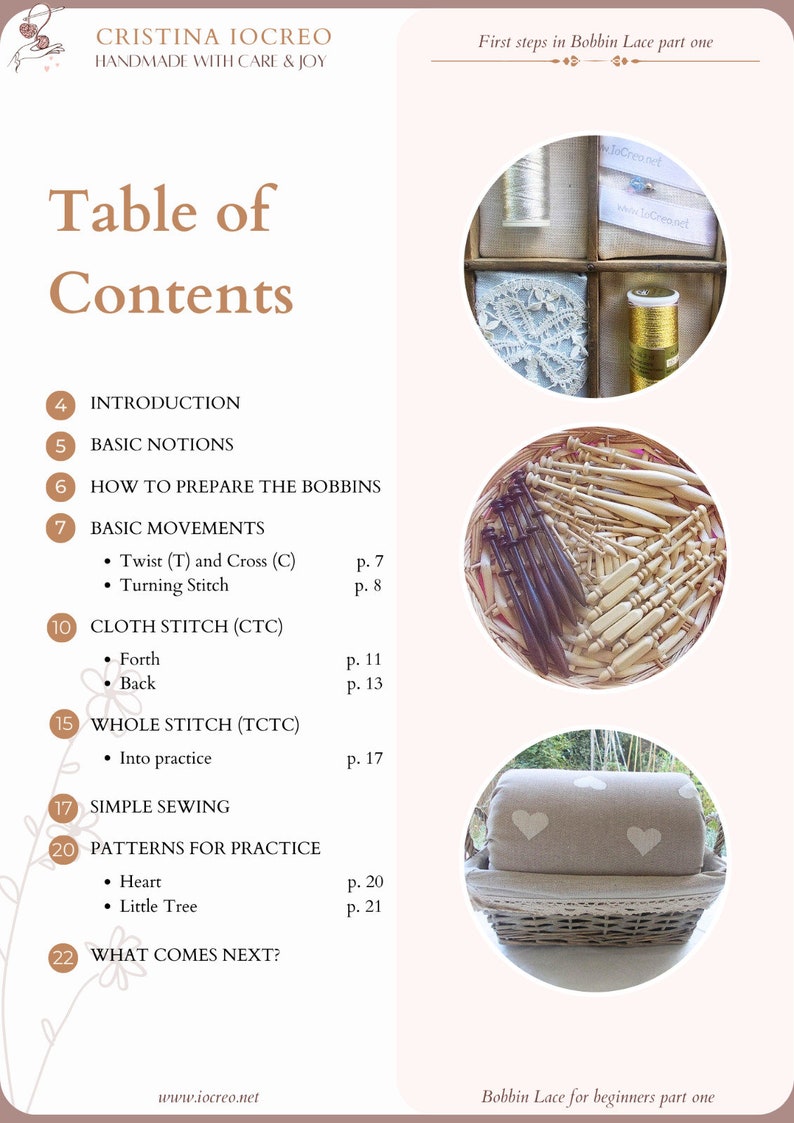 Bundle First Steps in Bobbin Lace: Begin From Scratch (part 1+2 ...