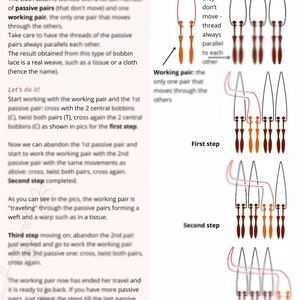 Bundle First Steps in Bobbin Lace: Begin From Scratch (part 1+2 ...
