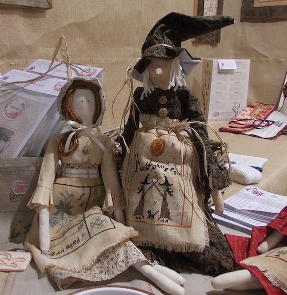 Primitive Doll Sewing Pattern and Cross Stitch Chart: "beth" - Etsy