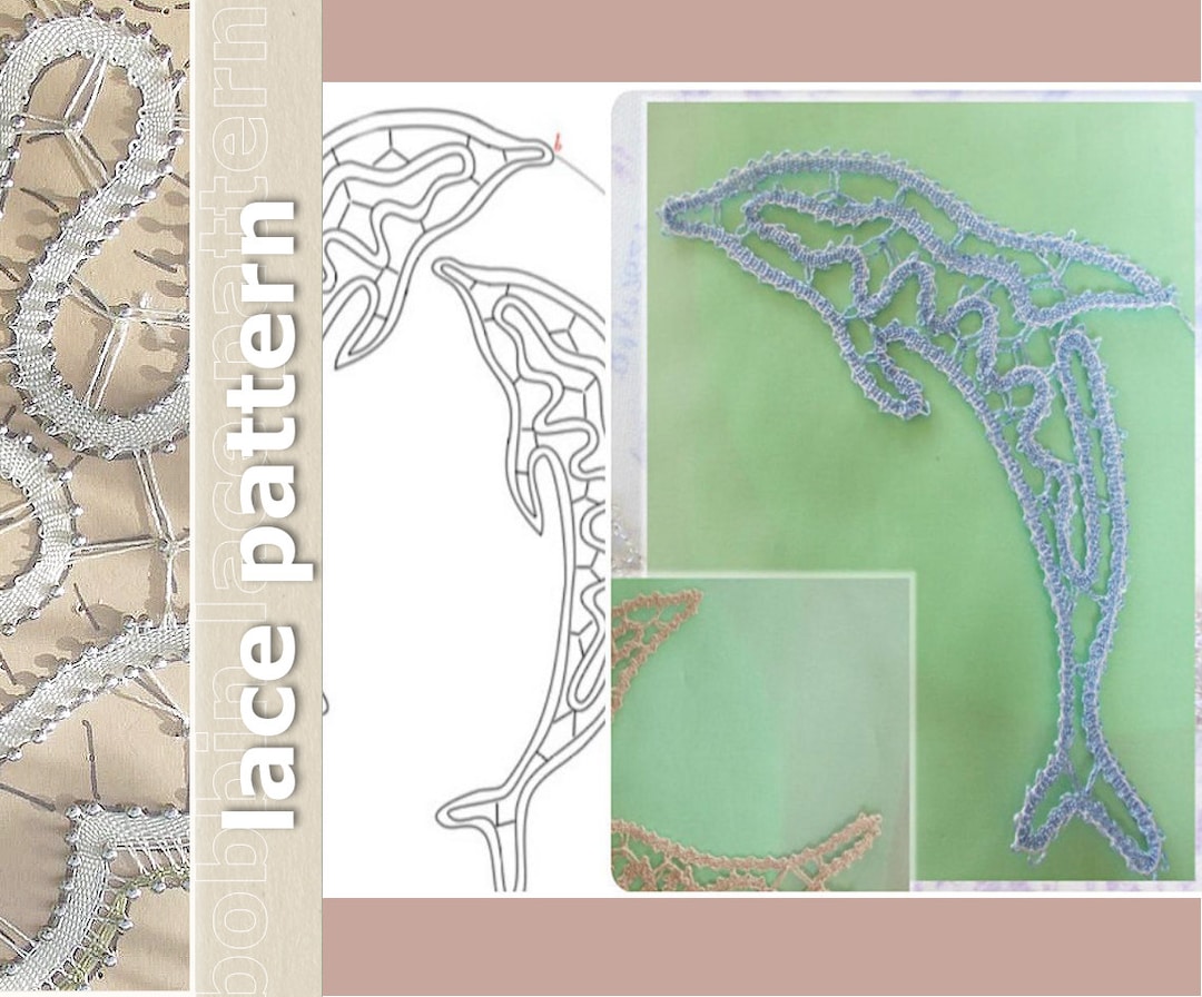 My First Bobbin Lace Pattern: Dolphins (for Beginners) - Etsy