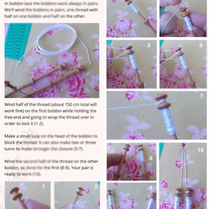 First Steps in Bobbin Lace: Begin From Scratch (beginners) - Etsy
