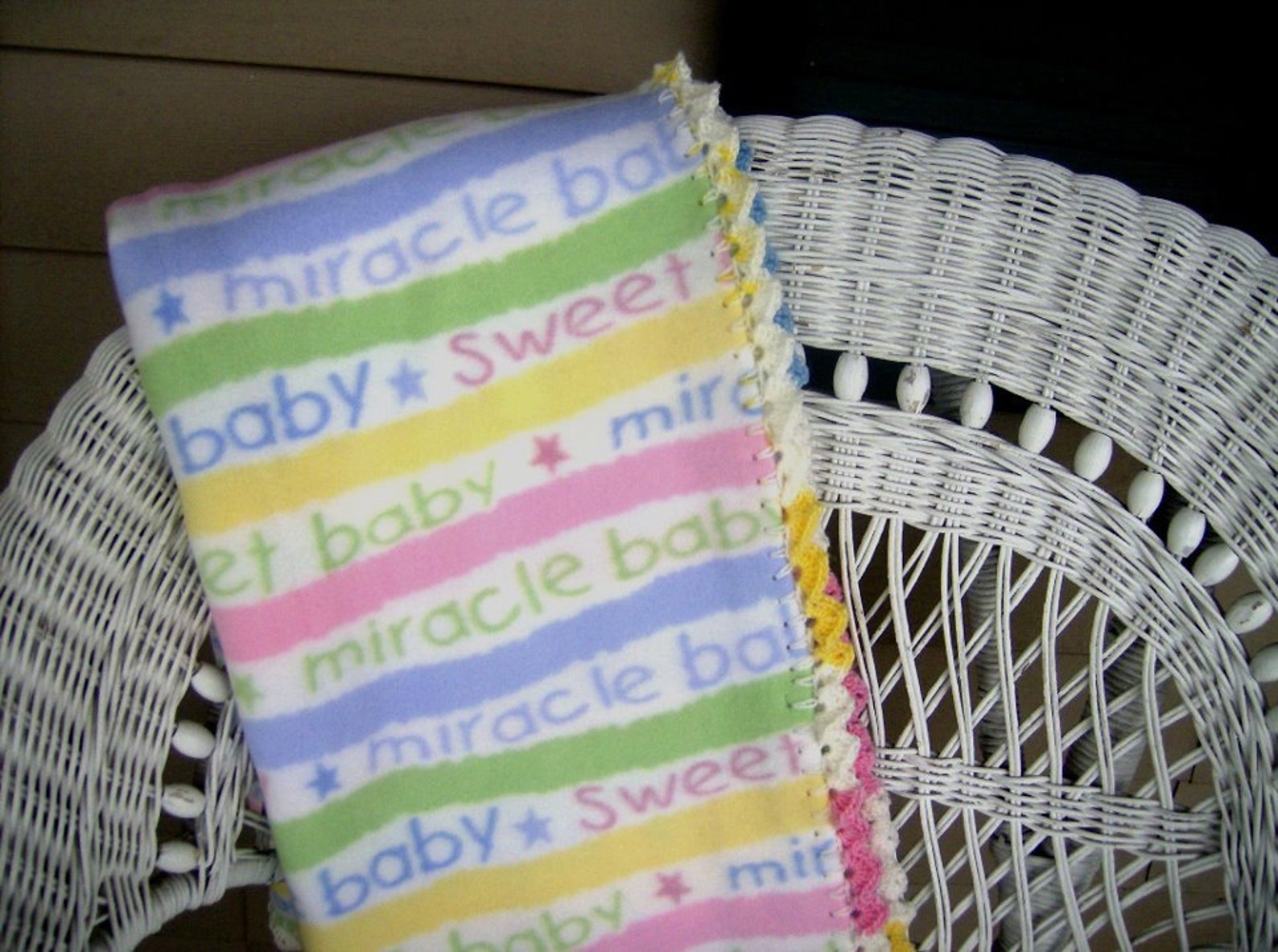 Crochet Pattern for a Skip Stitch Fleece Baby Blanket With - Etsy