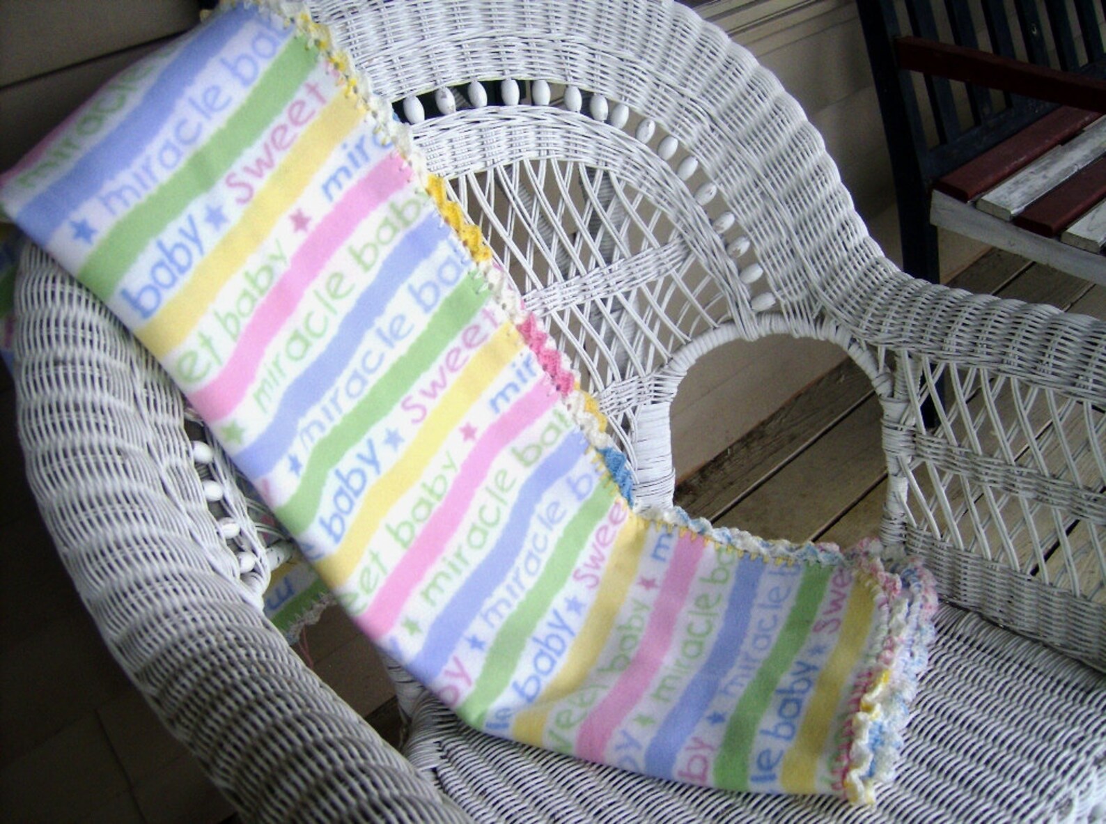 Crochet Pattern for a Skip Stitch Fleece Baby Blanket With - Etsy