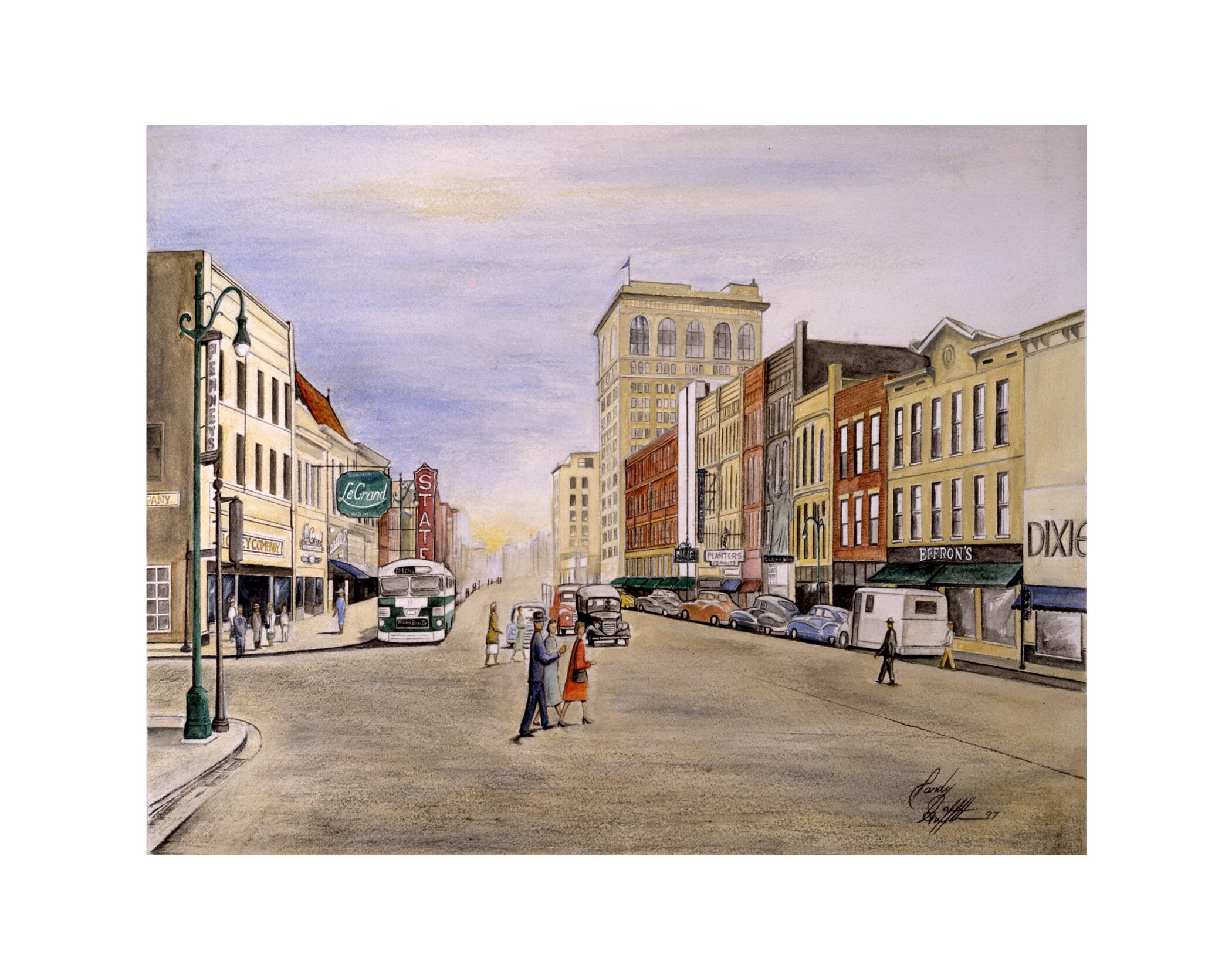 Set of Four Chattanooga Landmark Prints. 5 X 7 Matted for an 8 X 10 ...