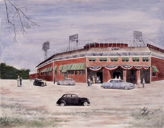 Baseball Art Historic Engel Stadium Print Chattanooga - Etsy