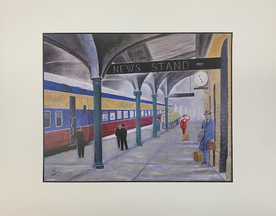 Train Station Platform Drawing