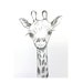 Cute Giraffe Pencil Drawing Print 8 X 10 Matted for 11 X 14 Frame by ...