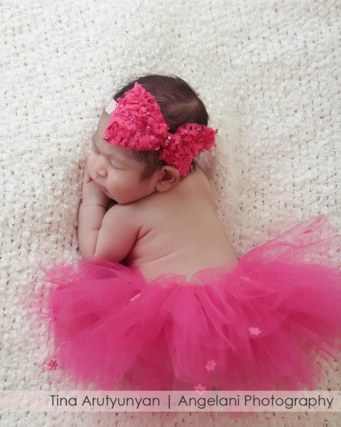 Tutu SET With Bow Headband for Baby Girls Photography, Newborn, Girls ...