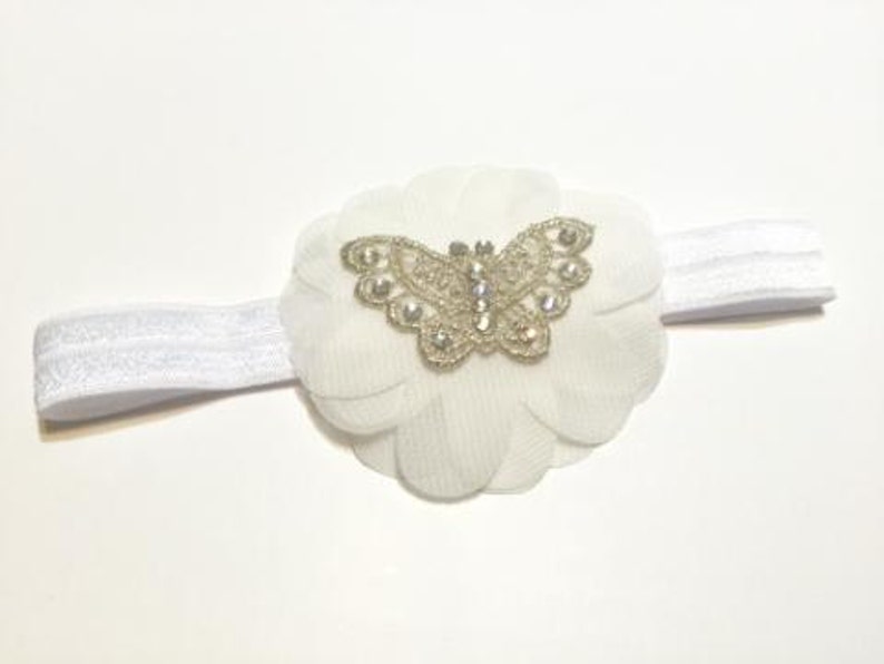 Butterfly Headband Elegant Headband Elastic Headband - Etsy