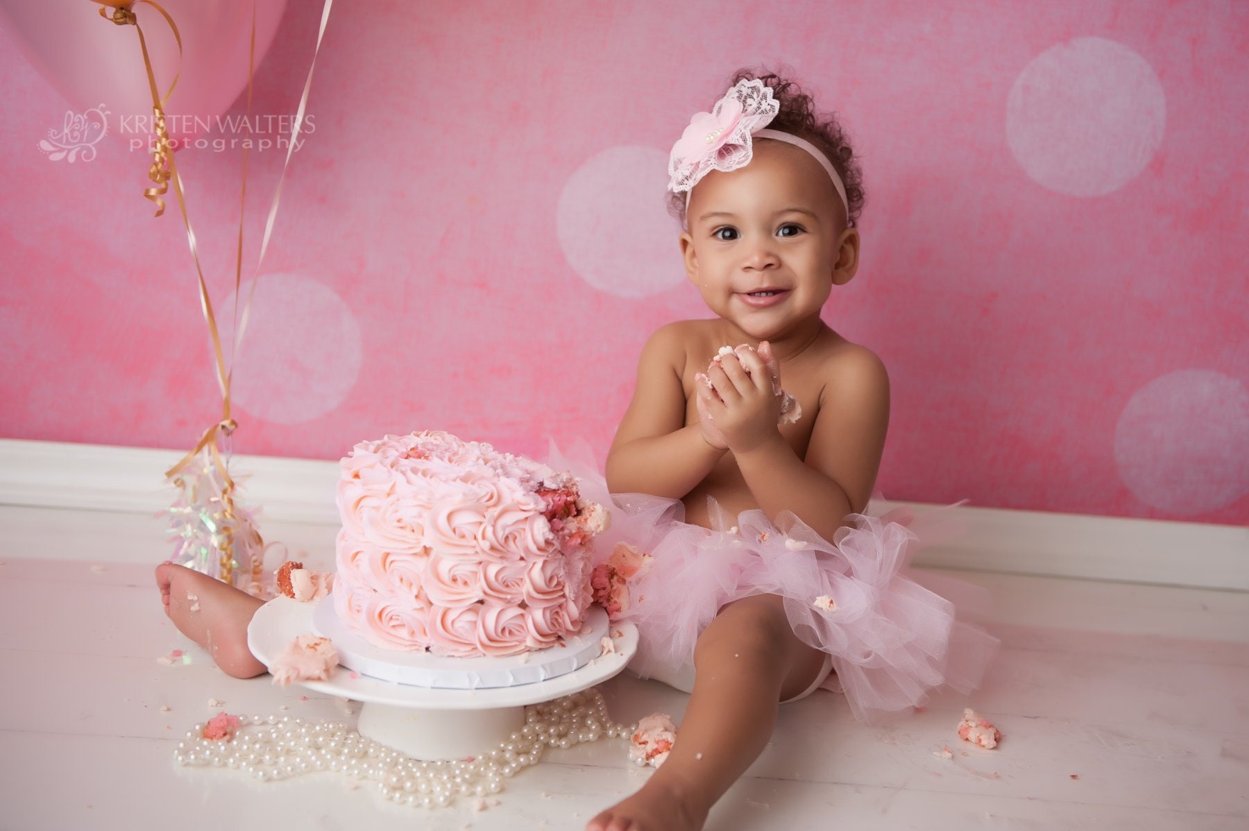 Soft Pink Baby Girl Tutu Set with Lace Headband Newborn | Etsy
