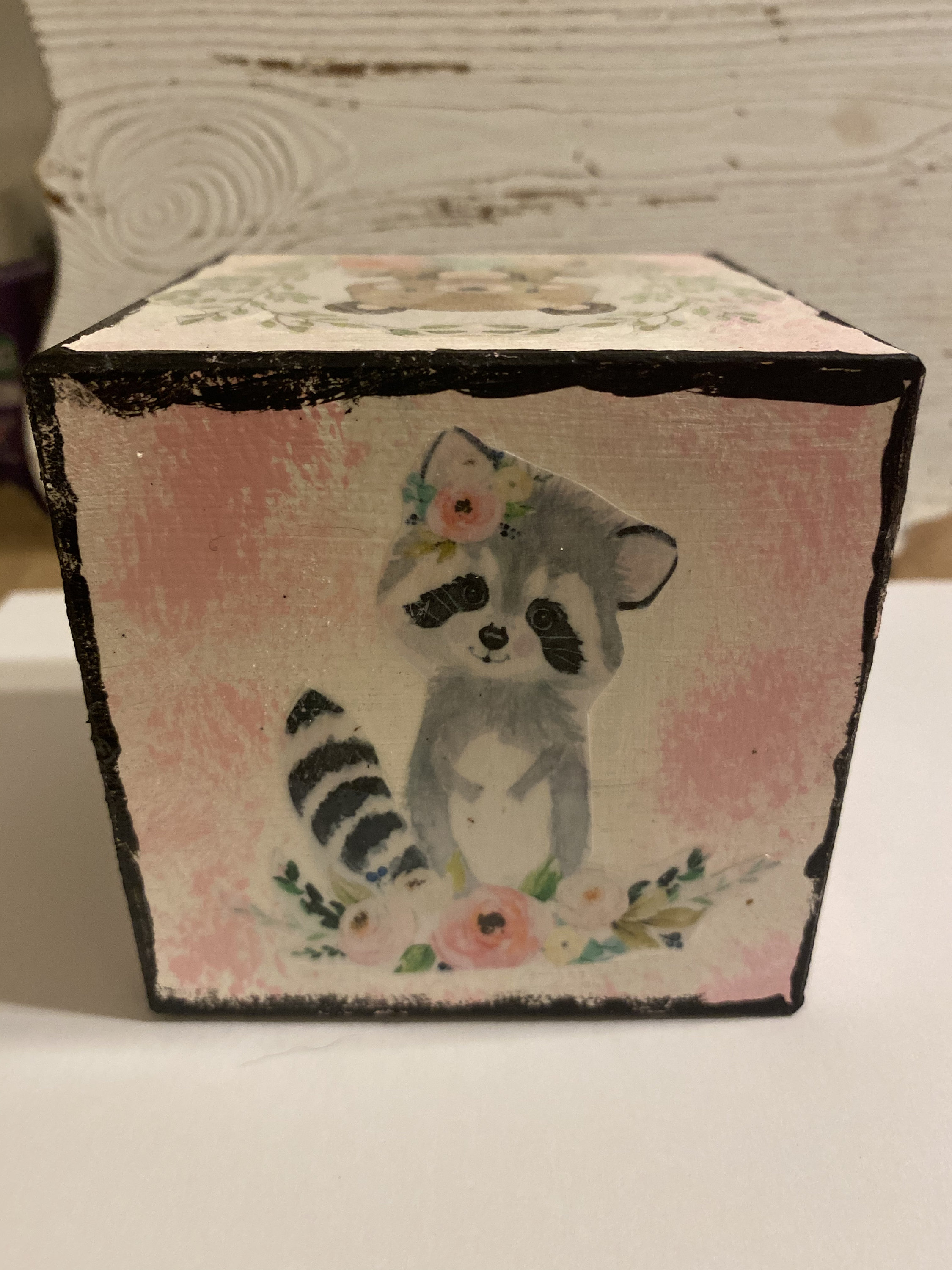 Woodland Baby Animal Nursery Cube - Etsy