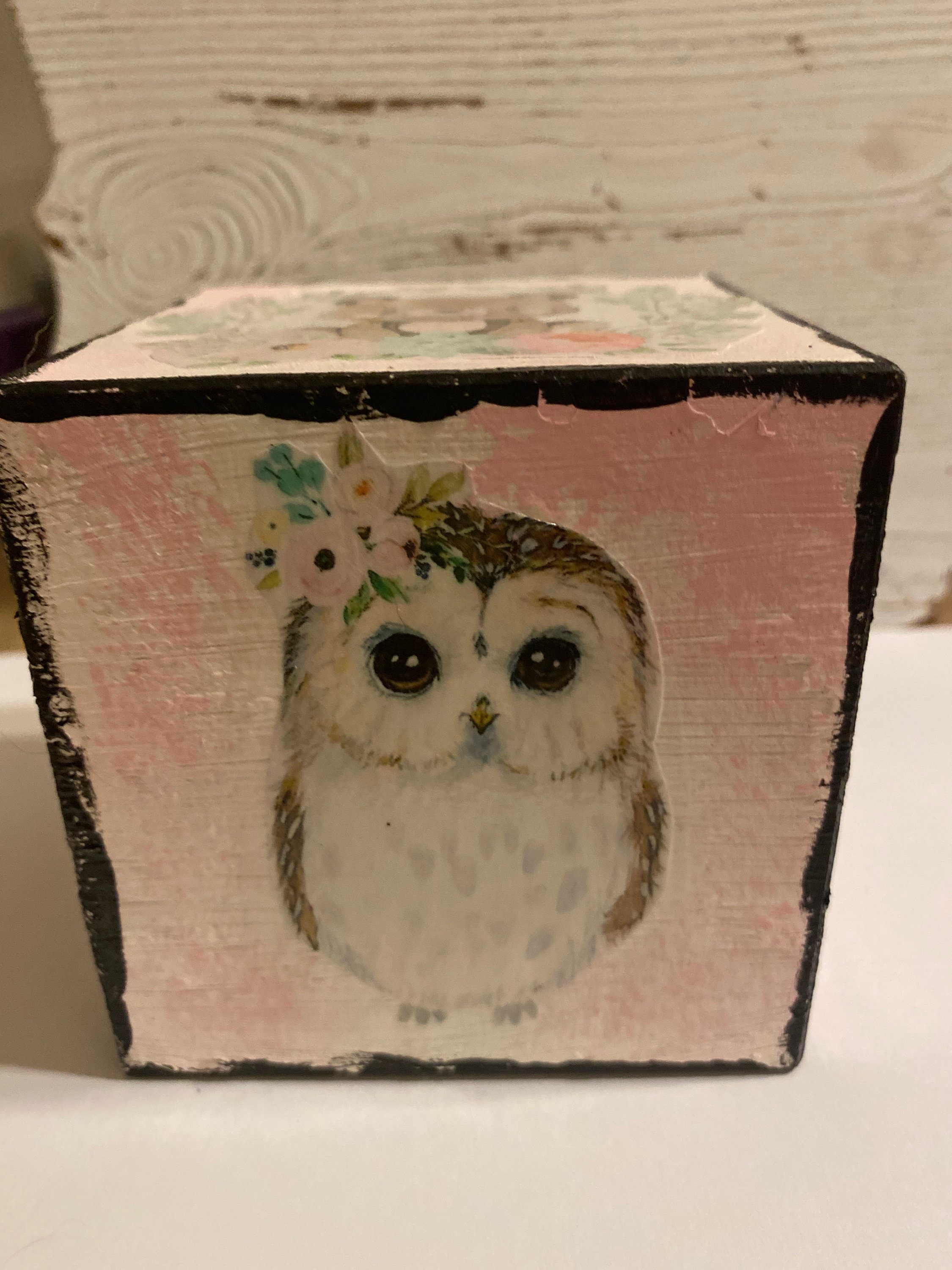 Woodland Baby Animal Nursery Cube - Etsy