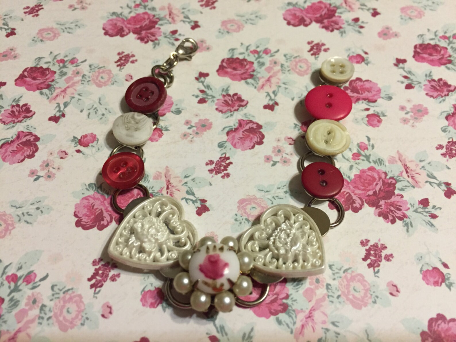 Button Charm Bracelet - Etsy