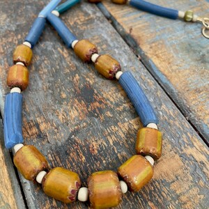 RARE FIND! Antique Fulani Ceremony Bead Necklace With Nepali Chevrons ...