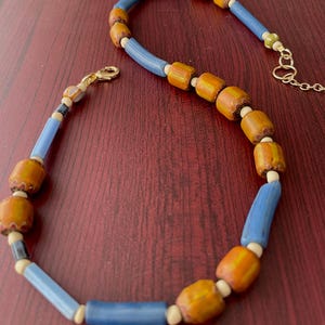 RARE FIND! Antique Fulani Ceremony Bead Necklace With Nepali Chevrons ...