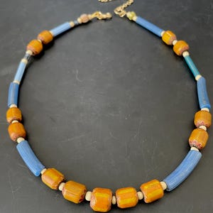 RARE FIND! Antique Fulani Ceremony Bead Necklace With Nepali Chevrons ...