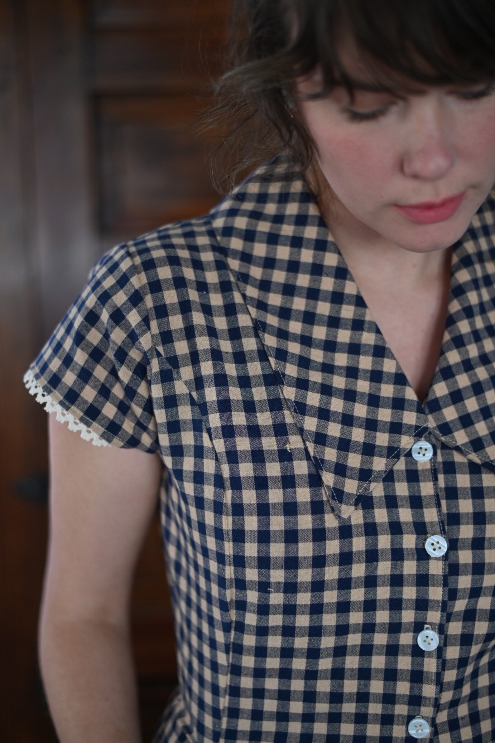 Edwina // Retro Collar Dress Summer Dresses for Women Dress - Etsy